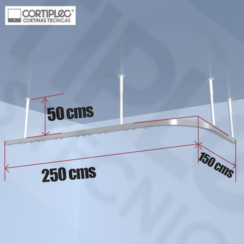RIEL PREMIUM BOX EN FORMA DE "L" EN SUSPENSIÓN